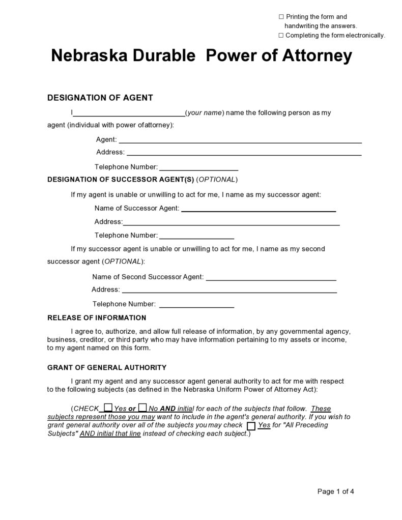 41 Best Durable Power of Attorney Templates & Forms [Free]