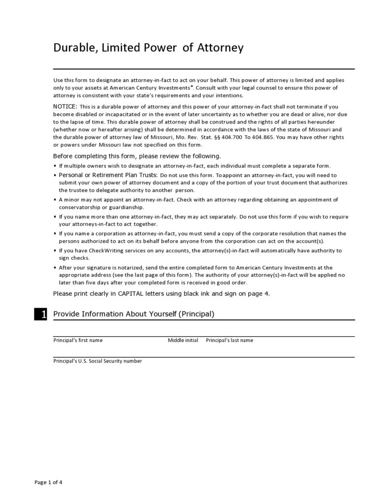 41 Best Durable Power of Attorney Templates & Forms [Free]