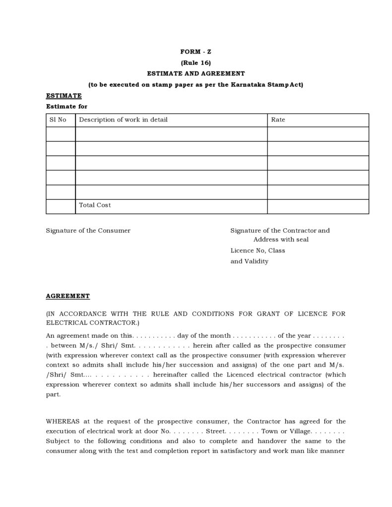 38 Free Electrical Contract Templates ( & Agreement Examples) ᐅ TemplateLab