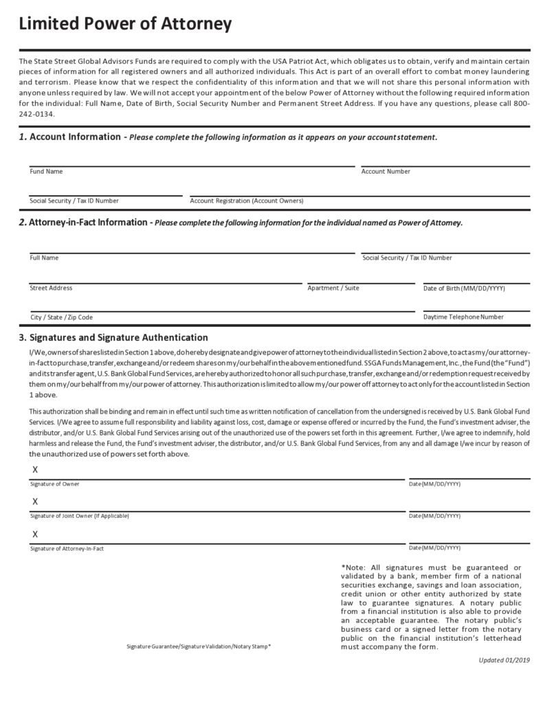 40 Free Limited Power of Attorney Forms [Special PoA]