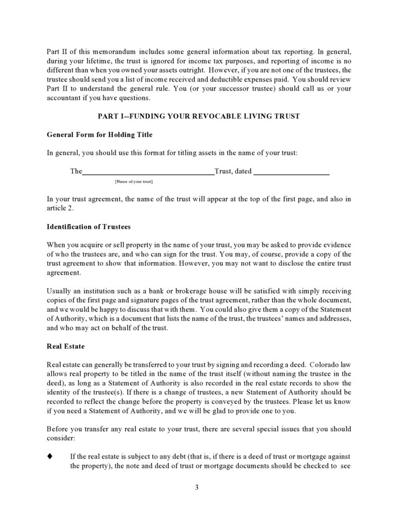 34 Free Living Trust Forms ( & Documents) ᐅ TemplateLab