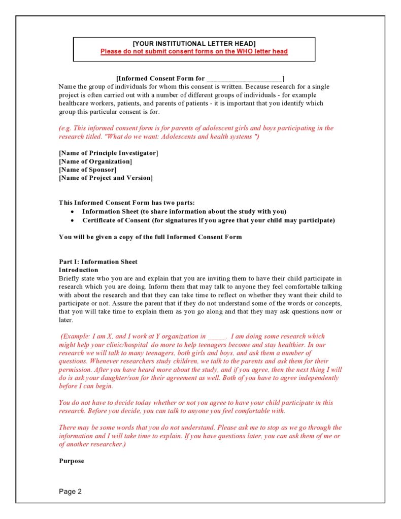 43 Printable Medical Consent Forms for Minor (Free)