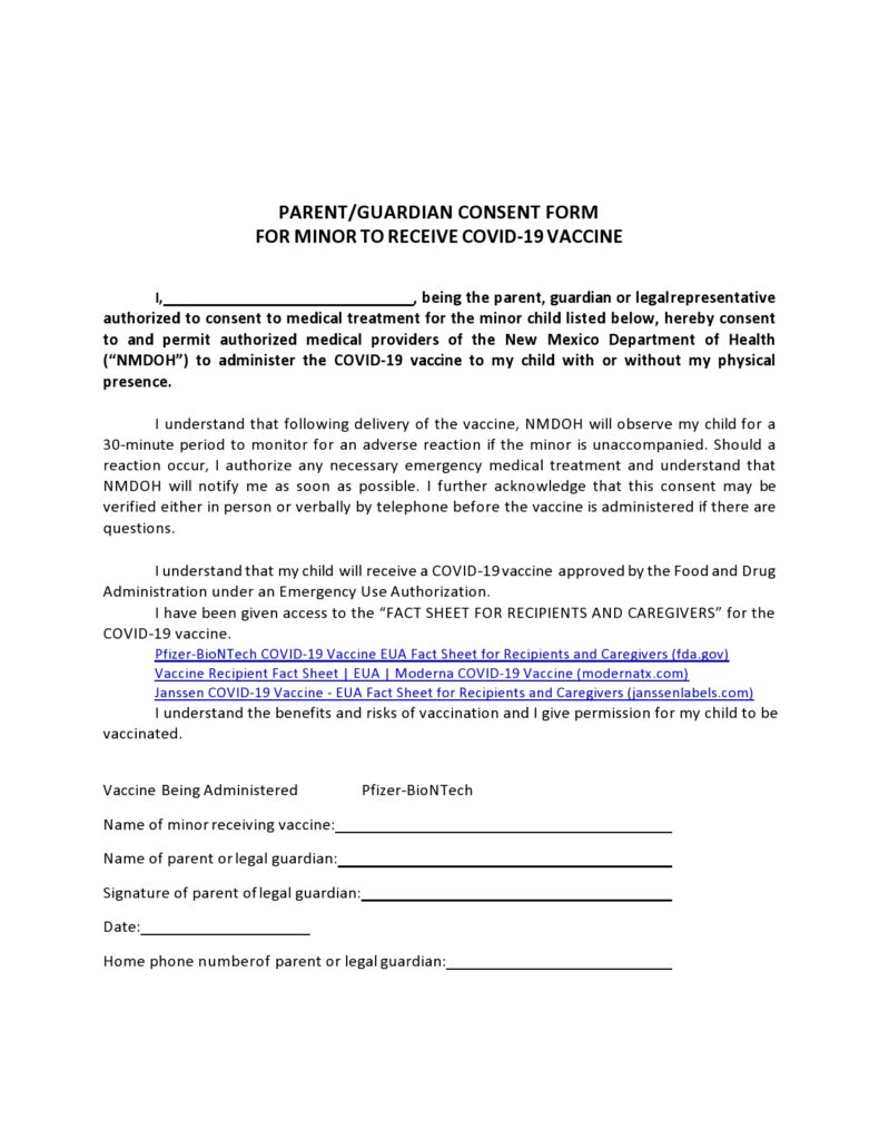 43 Printable Medical Consent Forms for Minor (Free)