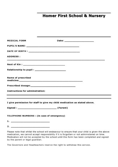 43 Printable Medical Consent Forms for Minor (Free)
