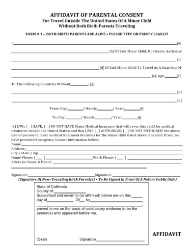 43 Printable Medical Consent Forms for Minor (Free)
