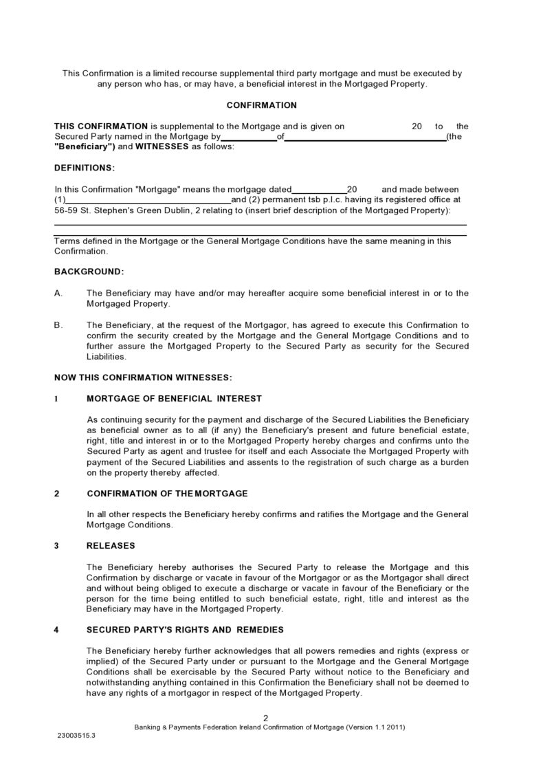 46 Great Mortgage Deed & Mortgage Agreement Samples [Free]