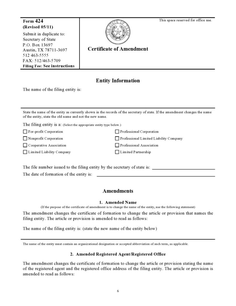 44 Free Operating Agreement Amendment Templates (& Forms) ᐅ TemplateLab