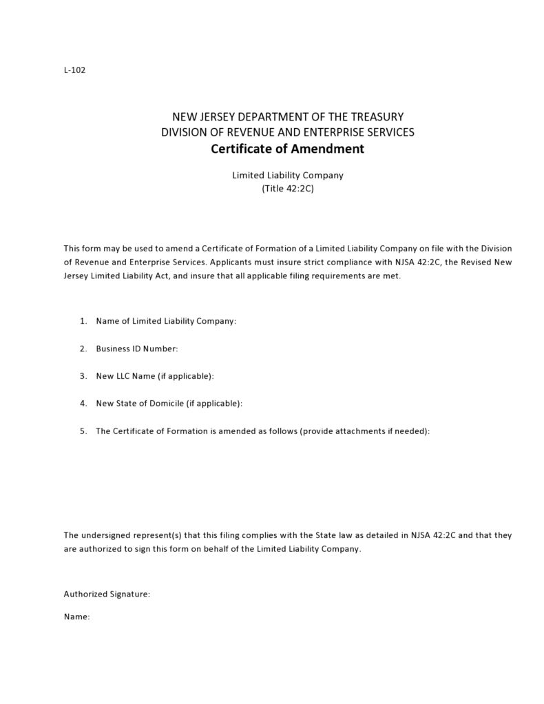 44 Free Operating Agreement Amendment Templates (& Forms) ᐅ TemplateLab