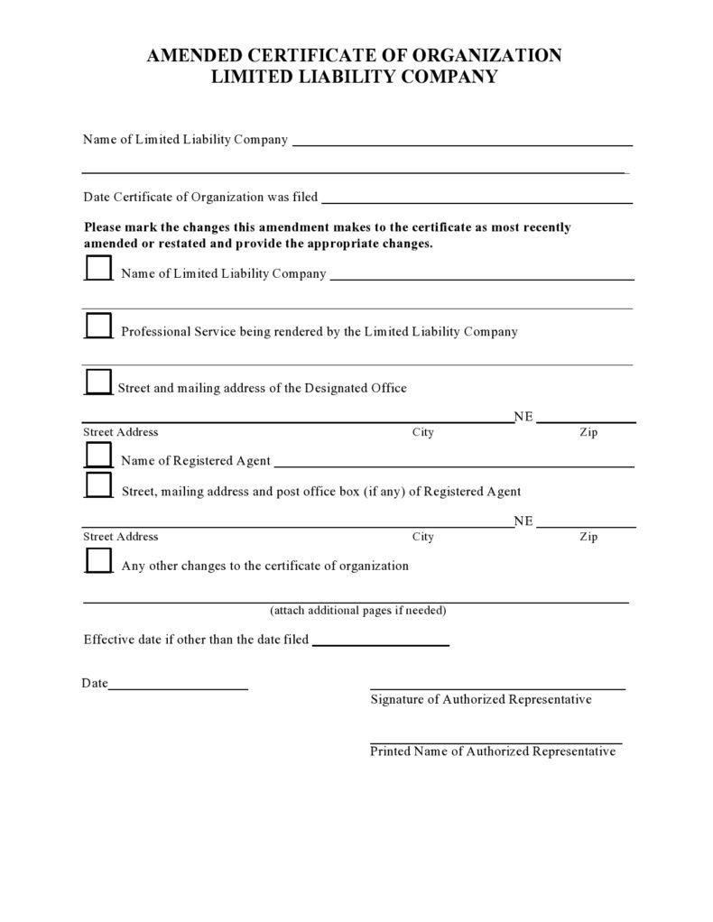 44 Free Operating Agreement Amendment Templates (& Forms) ᐅ TemplateLab