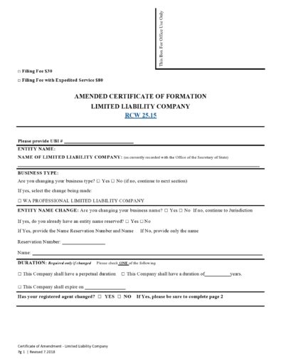 44 Free Operating Agreement Amendment Templates (& Forms) ᐅ TemplateLab