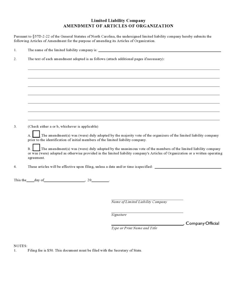 44 Free Operating Agreement Amendment Templates (& Forms) ᐅ TemplateLab