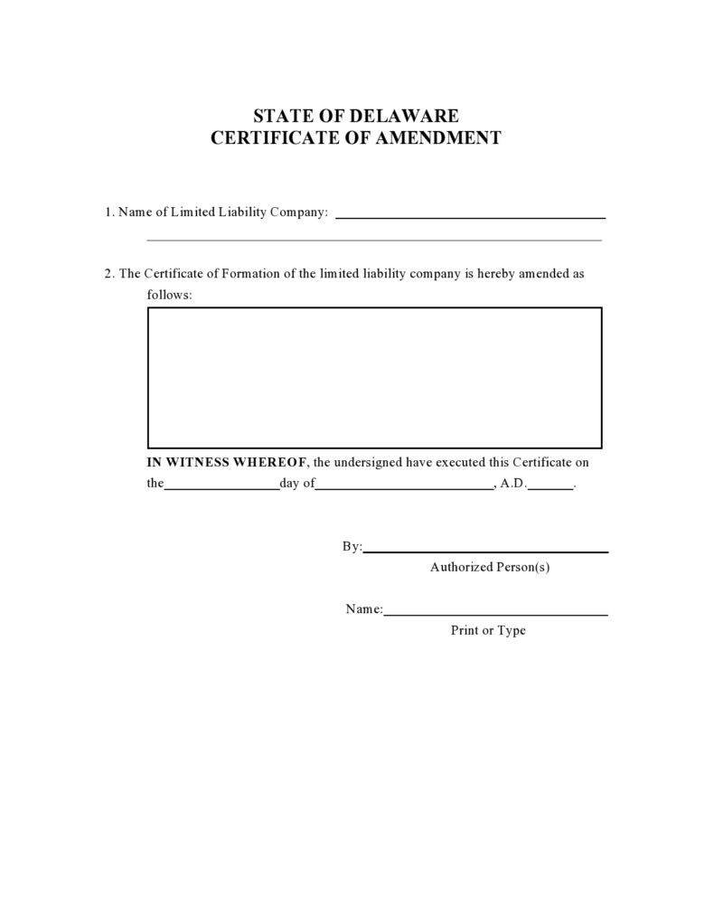 44 Free Operating Agreement Amendment Templates (& Forms) ᐅ TemplateLab