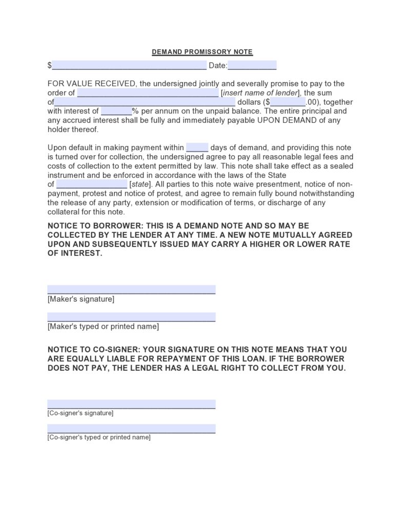 50+ FREE Promissory Note Templates [Secured & Unsecured ]