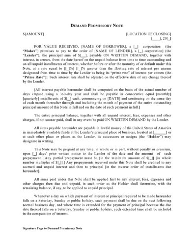 50+ FREE Promissory Note Templates [Secured & Unsecured ]