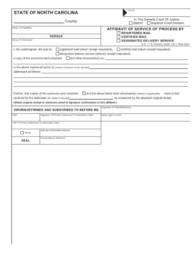 46 Free Proof of Service Forms [Affidavit of Service]