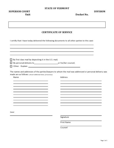 46 Free Proof of Service Forms [Affidavit of Service]