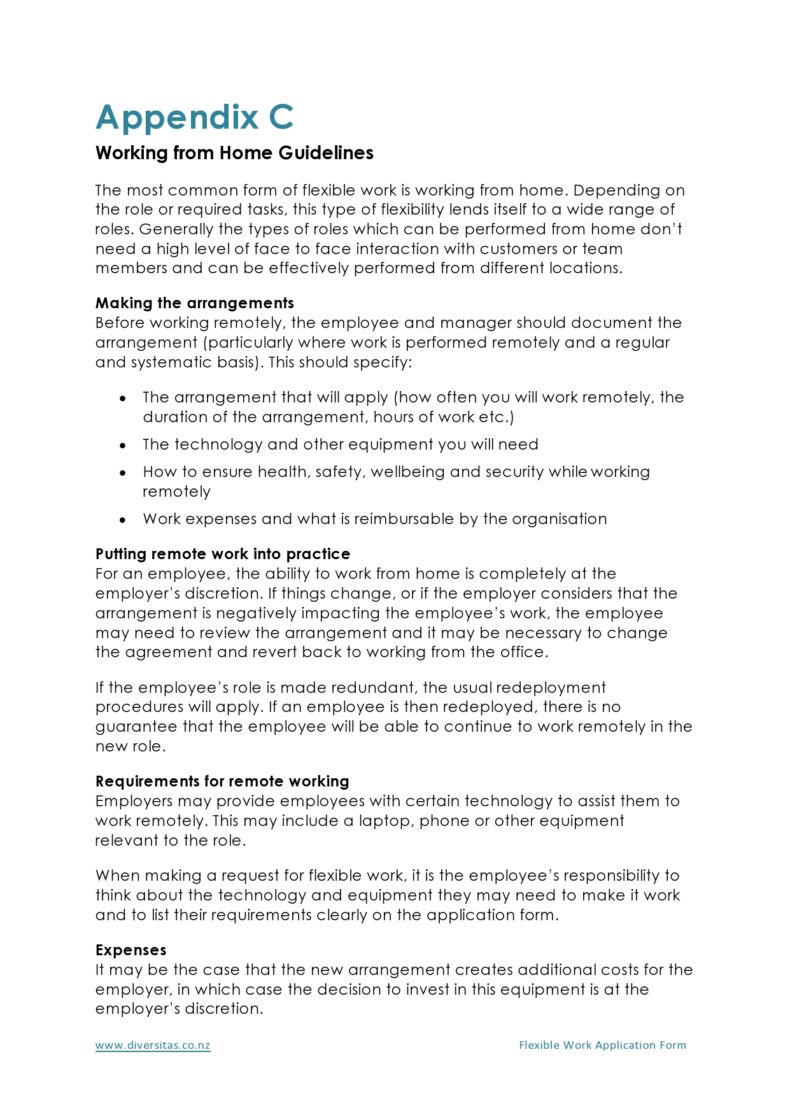 46 Effective Work from Home Policy Templates ᐅ TemplateLab