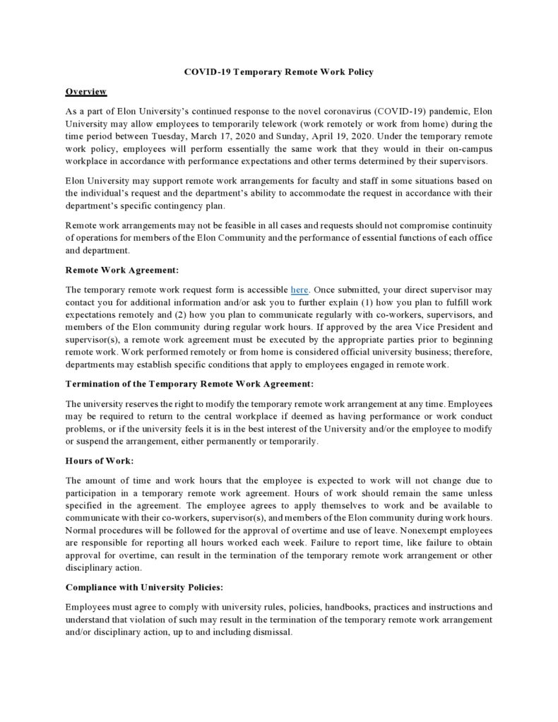 46 Effective Work from Home Policy Templates ᐅ TemplateLab