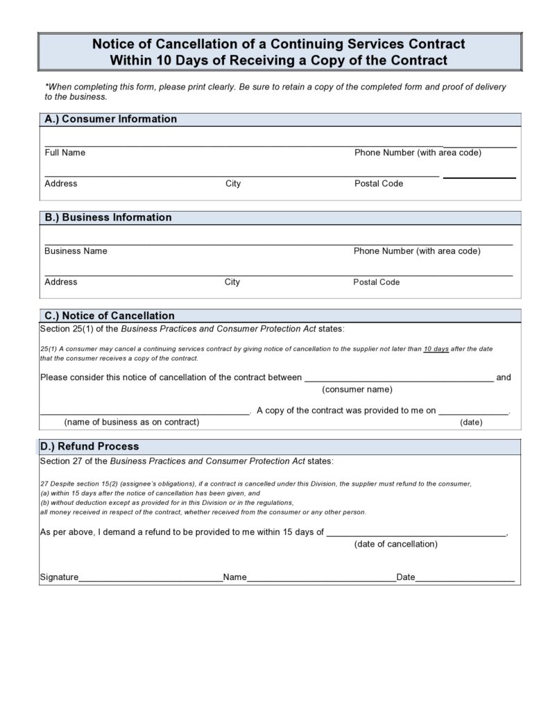 50 Best Contract Termination Letter Samples [+Templates] ᐅ TemplateLab