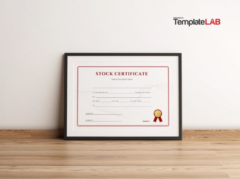 19 Free Stock Certificate Templates (Word, PDF) ᐅ TemplateLab