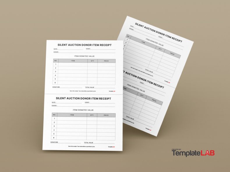 12 Best Silent Auction Bid Sheet Templates [Word, PDF, Excel]
