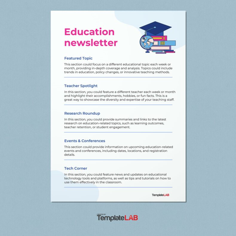 19 Creative Preschool Newsletter Templates (FREE)