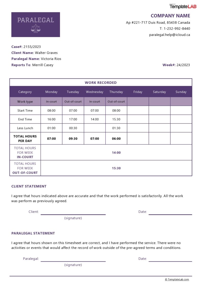 15 Free Timesheet Templates [Excel, Word, PDF] ᐅ TemplateLab