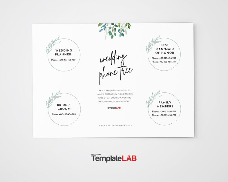 13 Free Phone Tree Templates (Word, PowerPoint, PDF)