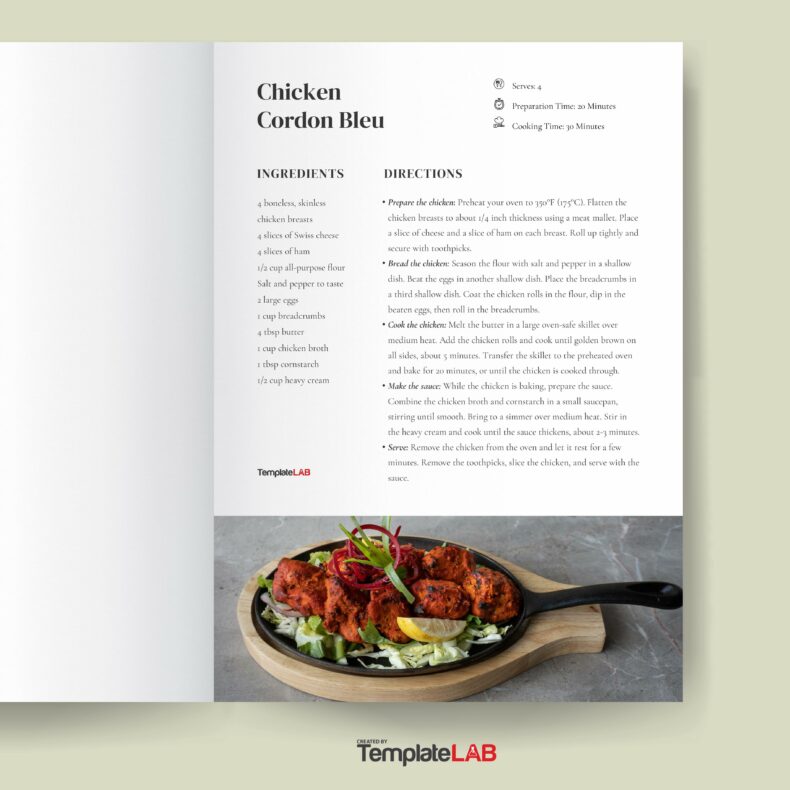 42 Perfect Cookbook Templates [+Recipe Book & Recipe Cards]