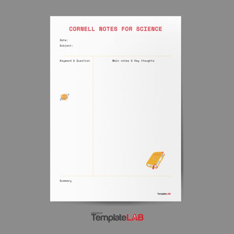 16 Printable Cornell Notes Templates [Word, Excel, PDF]