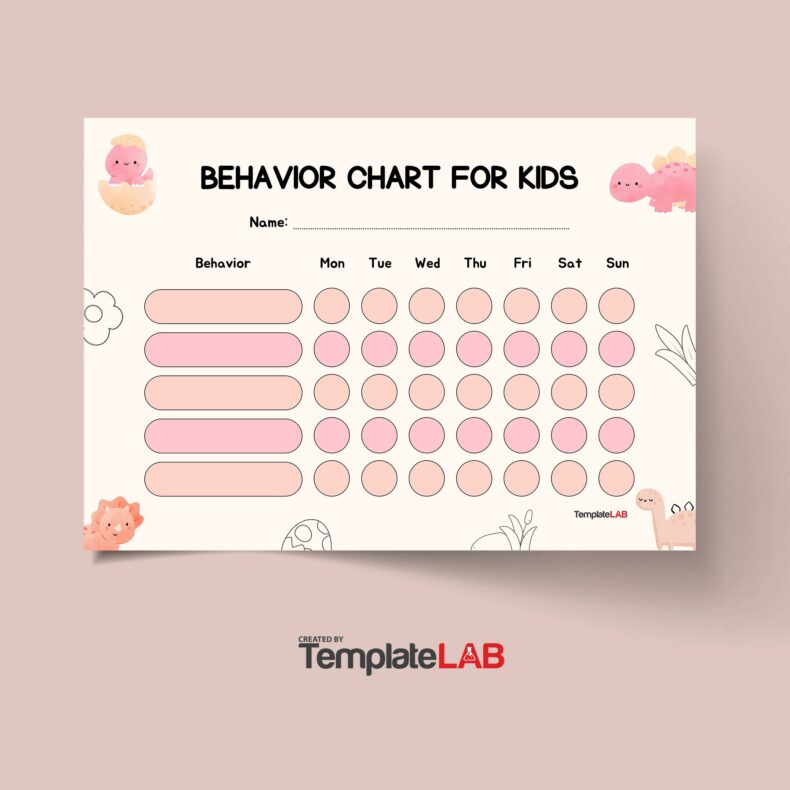 19 Printable Behavior Chart Templates [for Kids] ᐅ TemplateLab