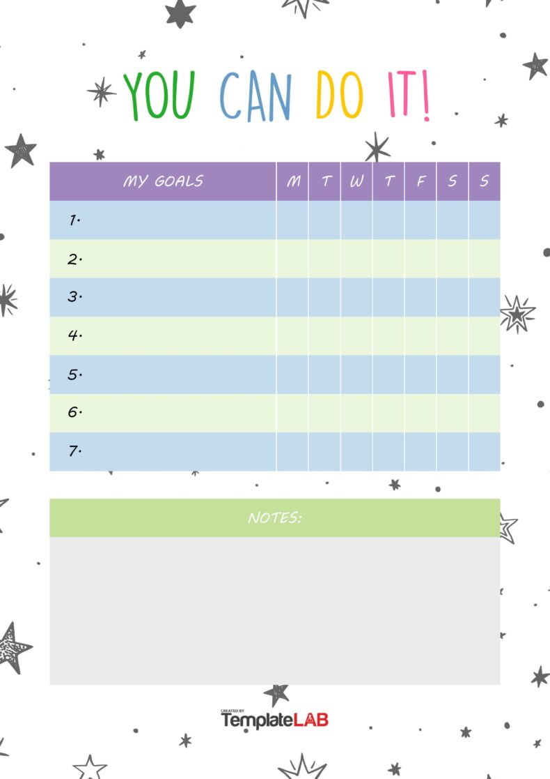 19 Printable Goal Chart Templates [Free] ᐅ TemplateLab