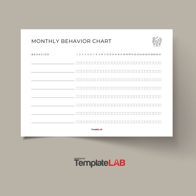 19 Printable Behavior Chart Templates [for Kids] ᐅ TemplateLab