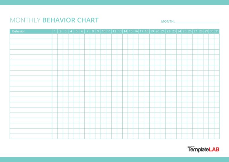 19 Printable Behavior Chart Templates [for Kids] ᐅ TemplateLab