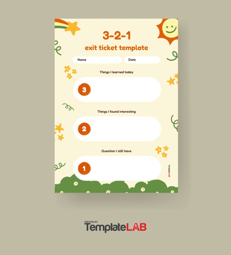 12 Printable Exit Ticket Templates (Word, PDF, PSD, PPTX)