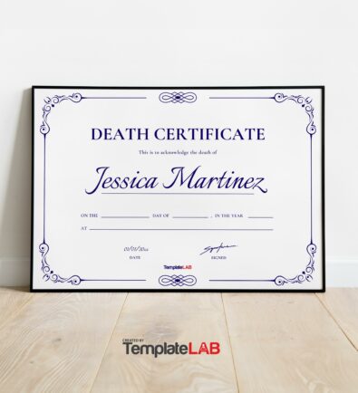 37 Blank Death Certificate Templates [100% FREE] ᐅ TemplateLab