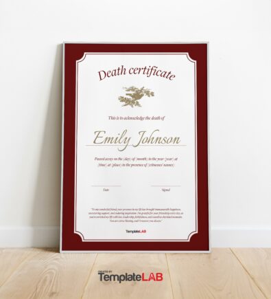 37 Blank Death Certificate Templates [100% FREE] ᐅ TemplateLab