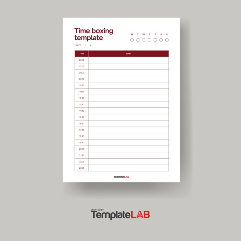 37 Printable Time Blocking Templates [Weekly, Daily, Monthly]