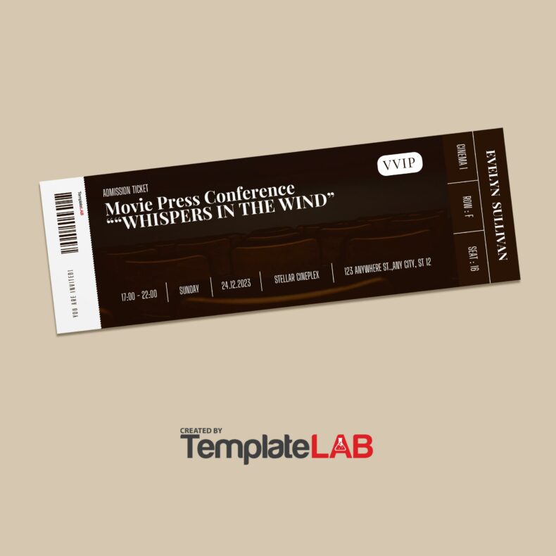 12 FREE Event Ticket Templates (Word, PowerPoint, PSD)