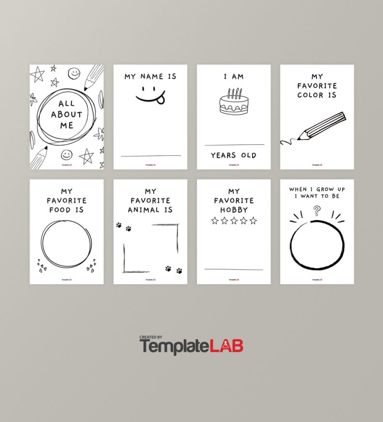 19 Printable All About Me Templates (FREE) ᐅ TemplateLab