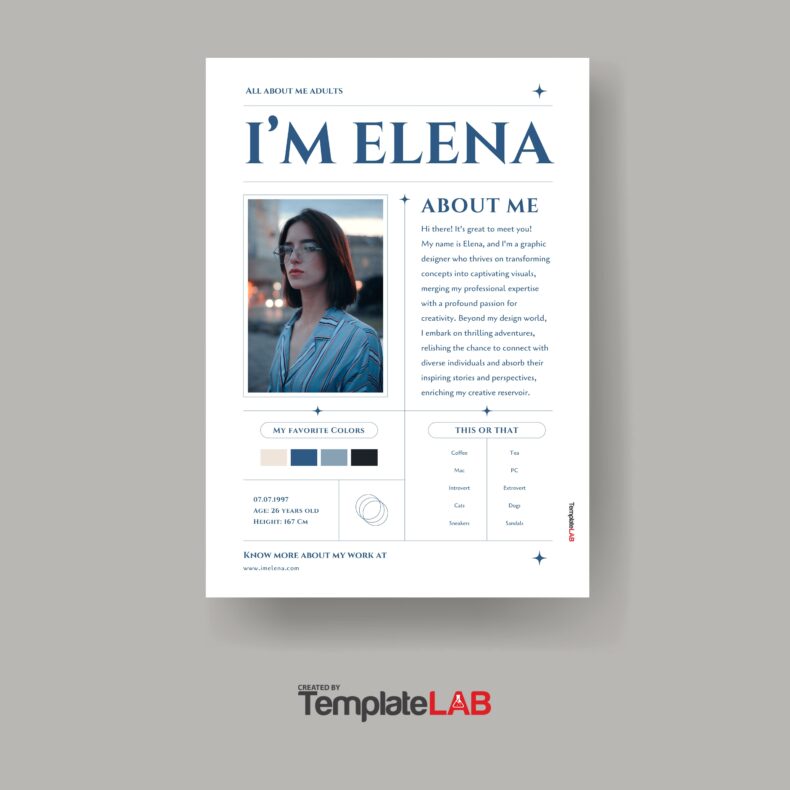 19 Printable All About Me Templates (FREE) ᐅ TemplateLab