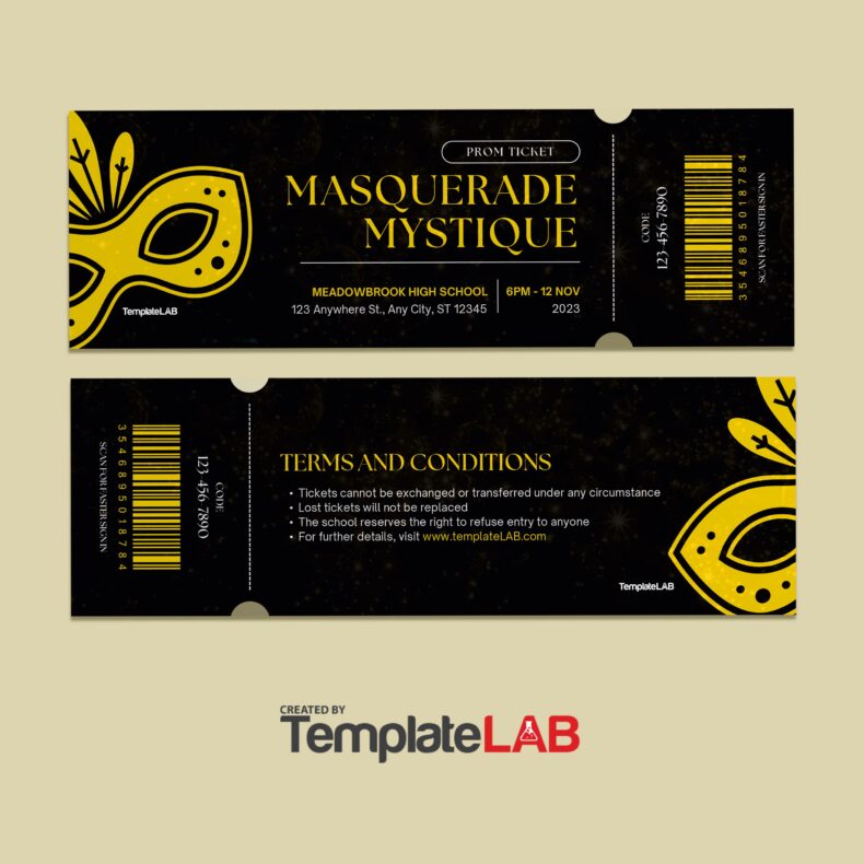 12 FREE Event Ticket Templates (Word, PowerPoint, PSD)