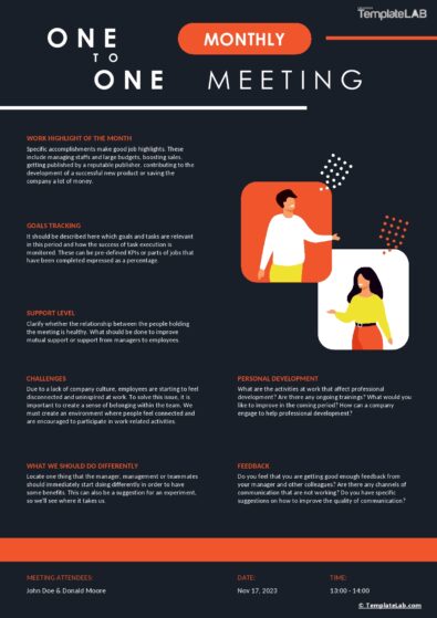 40 Best One to One Meeting Templates (100% Free)