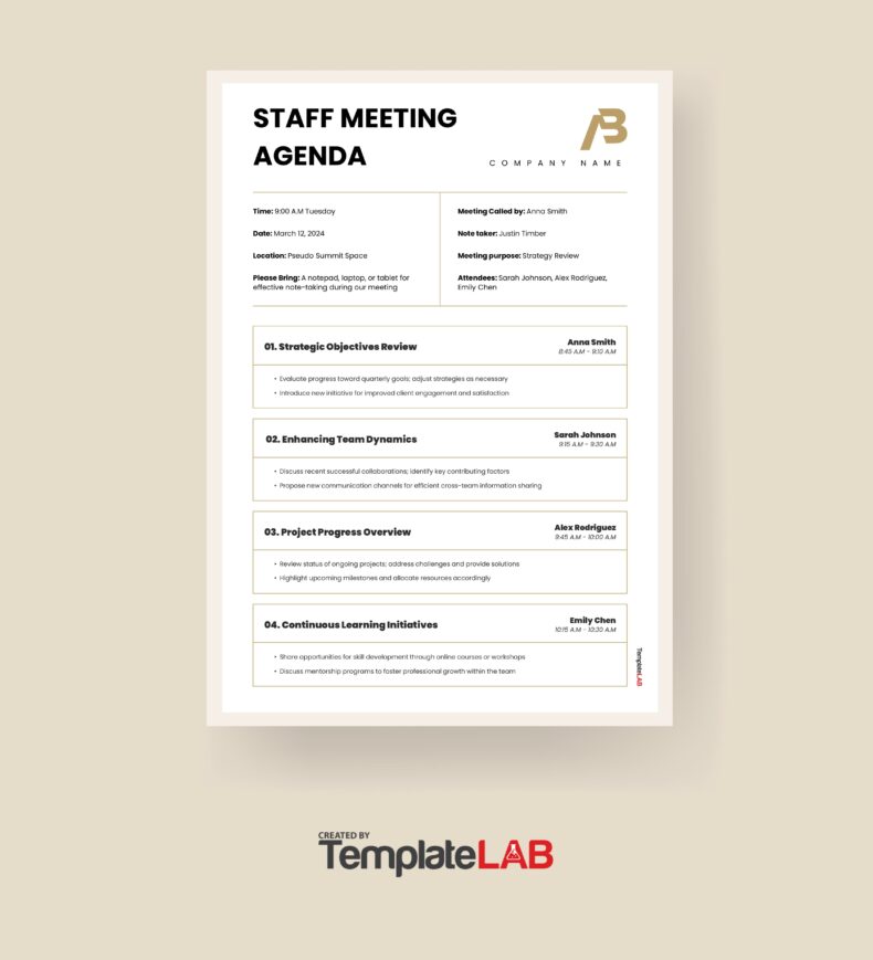 18 Effective Meeting Agenda Templates [Word/PPT/PDF]
