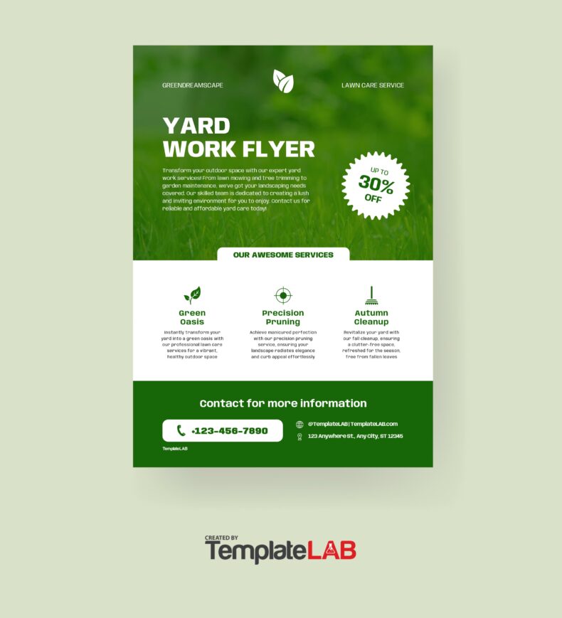 30 Free Lawn Care Flyer Templates [Lawn Mower Flyers] ᐅ TemplateLab