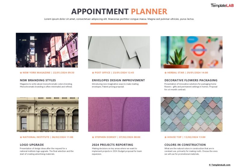 50+ Printable Appointment Schedule Templates [& Appointment Calendars]