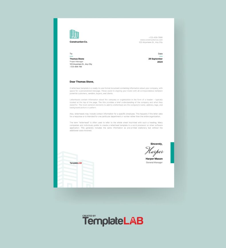 48 Free Letterhead Templates & Examples (Company, Business, Personal)