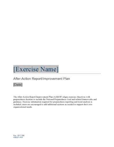 40 Simple After Action Report Templates [+ Examples]