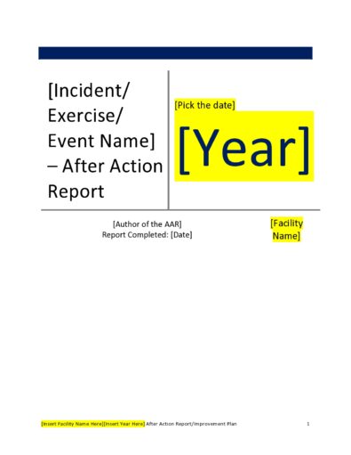 40 Simple After Action Report Templates [+ Examples]