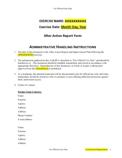 40 Simple After Action Report Templates [+ Examples]